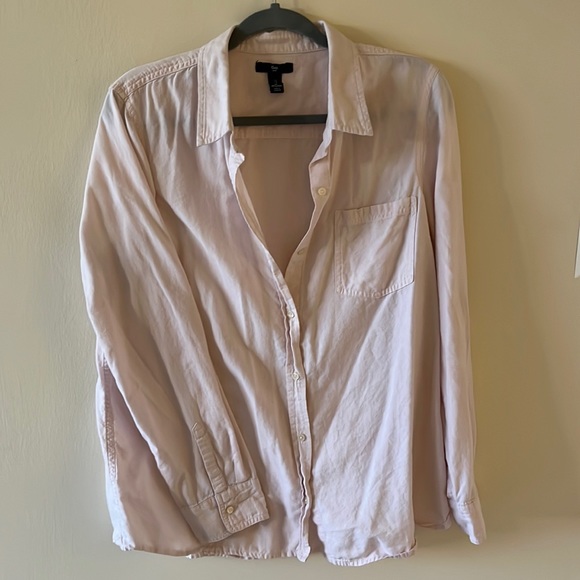 GAP | Tops | Womens Large Gap Light Pink Button Up | Poshmark